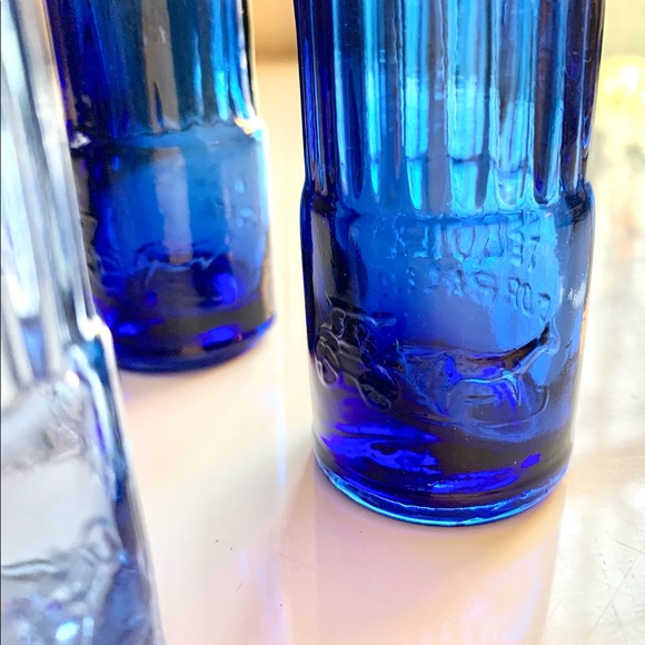 Vintage | Dining | Vintage Mexico Blue Glass Bullet Shotgun Shell ...